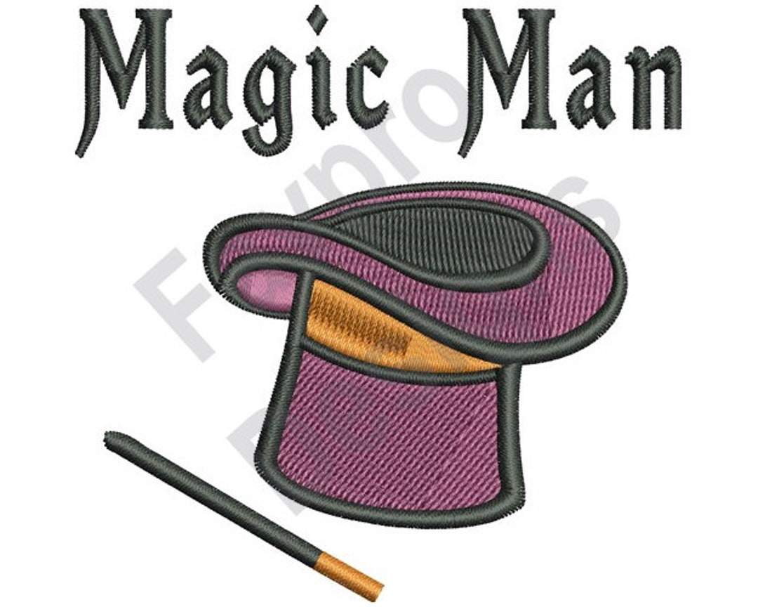 Magic Man - Machine Embroidery Design - Etsy