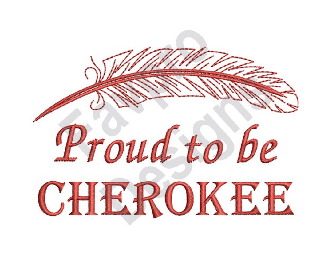Native American Cherokee Pride Machine Embroidery Design - Etsy