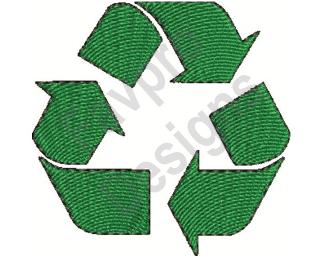 Recycle Sign - Machine Embroidery Design - Etsy