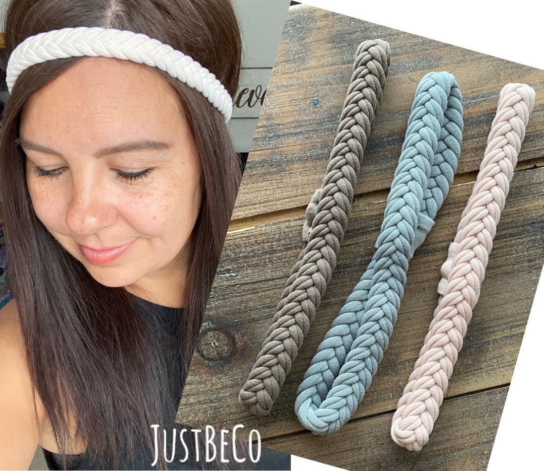 Fishtail Braided Headband, Yoga Headbands, Womens Hair Accessories, Set ...