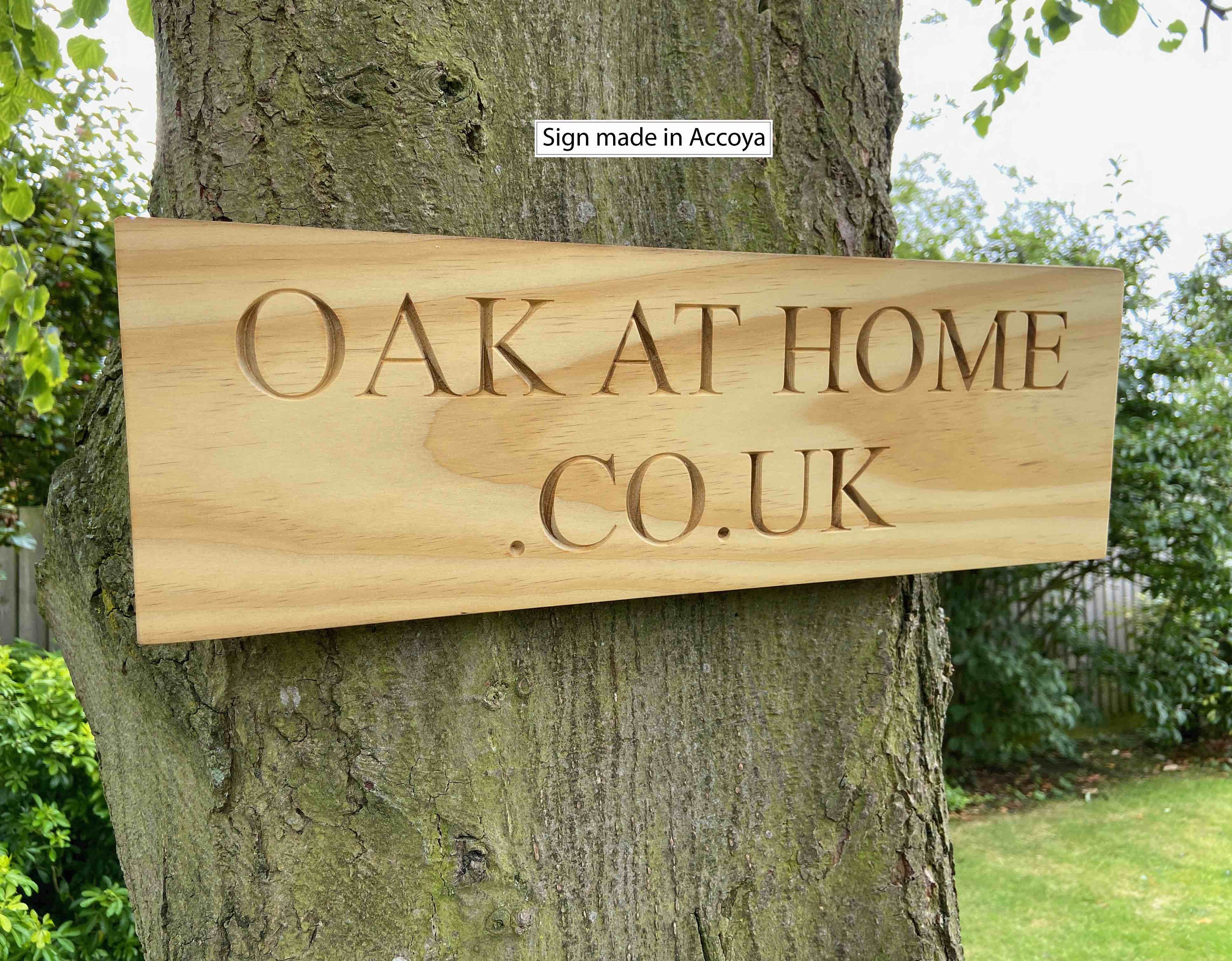 Full Custom Design Chunk 30mm Thick Signs in Oak or Accoya - Etsy