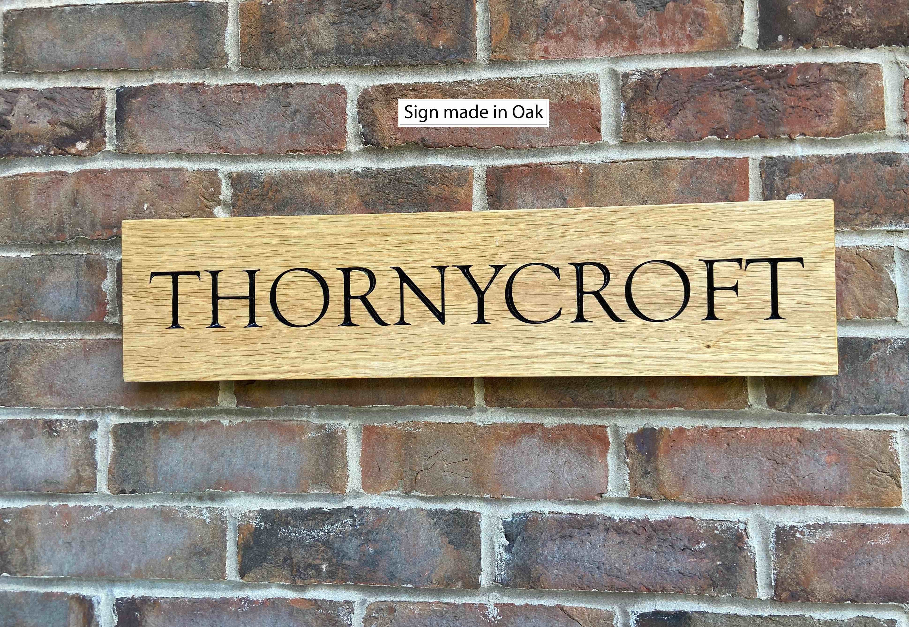 Full Custom Design Chunk 30mm Thick Signs in Oak or Accoya - Etsy