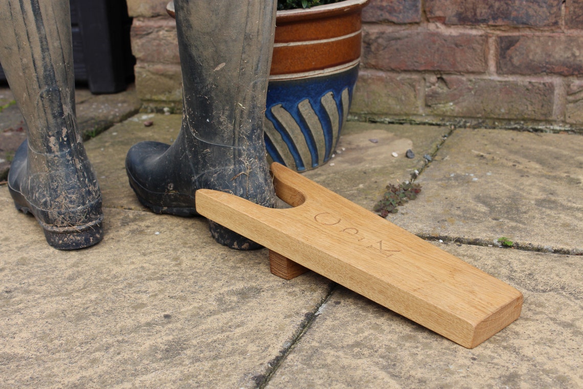 Traditional Oak Boot Jack | Etsy