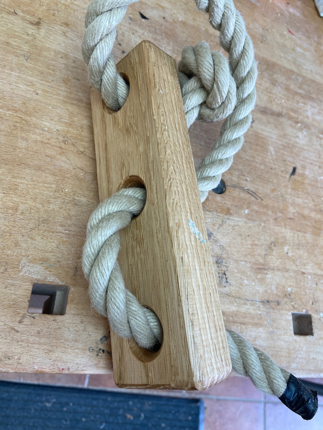 Oak Swing Rope Adjuster Blocks - Etsy