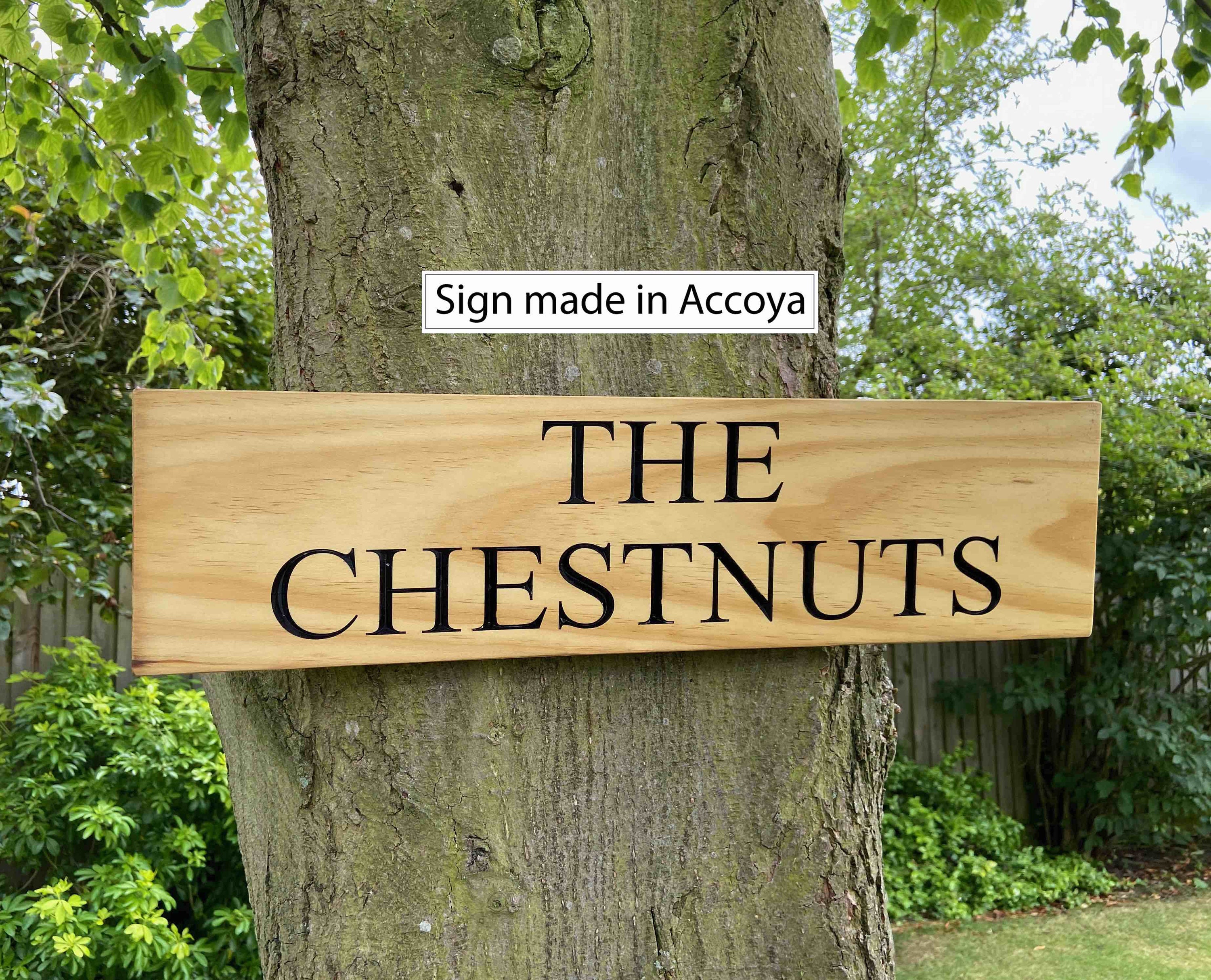 Full Custom Design Chunk 30mm Thick Signs in Oak or Accoya - Etsy