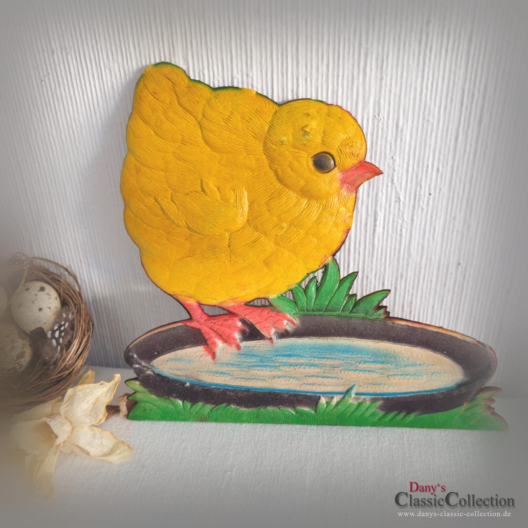 Stable Easter Cardboard ~ Chick at Pond ~ Shop Window Decoration ...