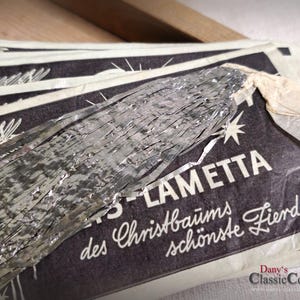 5 Silver ICE Lametta ~ Original Package ~ German BRILLANT Lametta ...