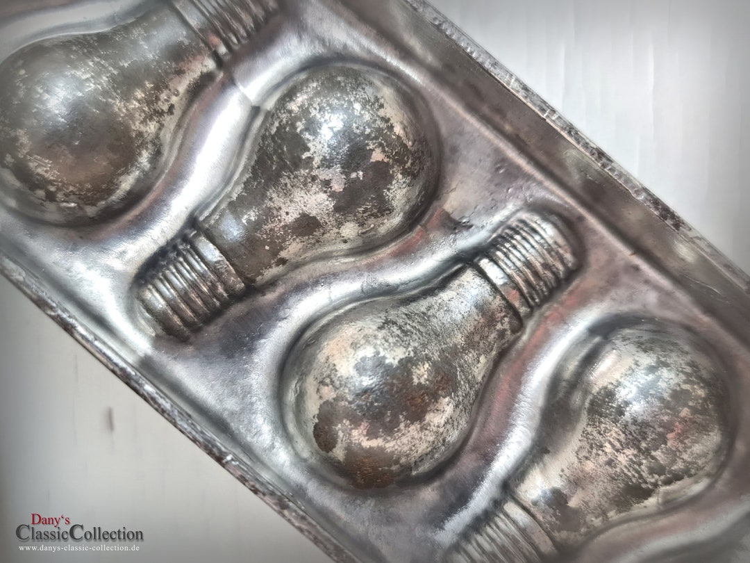 Industrial Style Chocolate Mold ~ 8 Light Bulbs ~ Vintage Wall Decor ...