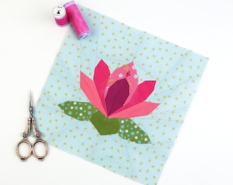 Lotus Star Quilt Pattern - Etsy