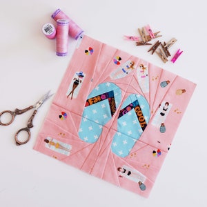 Flip Flops Paper Piecing Pattern, PDF Pattern Instant Download, Flip ...