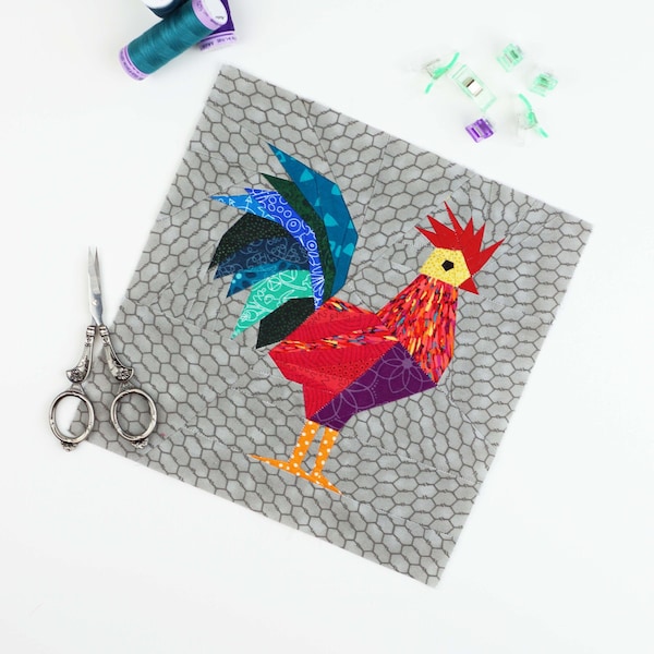 Rooster Quilt - Etsy