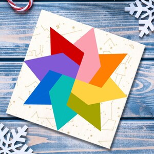 8-point-tangled Star, 6 Sizes PDF Instant Download, Foundation Paper ...