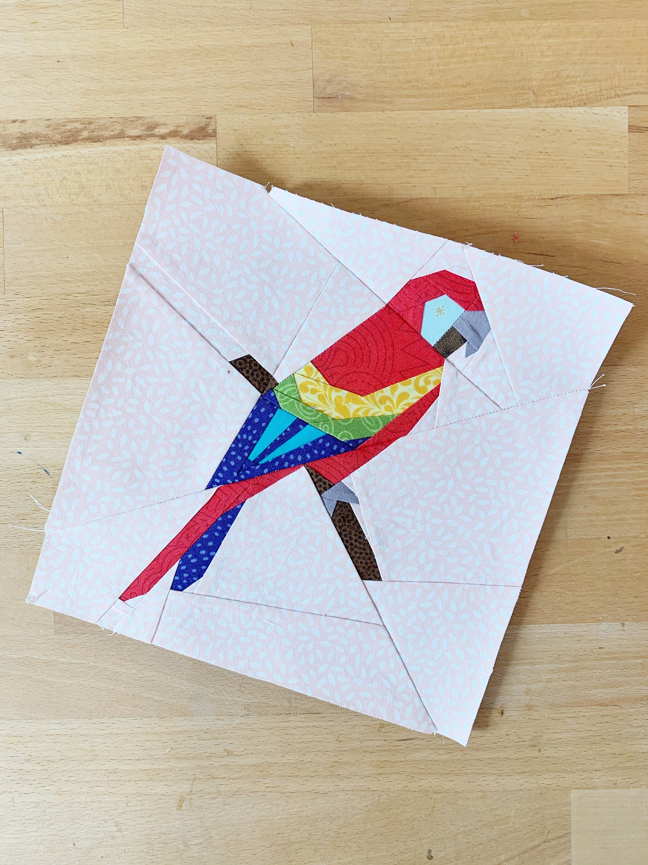 Parrot Quilt Block Pattern Bird Pattern PDF Instant - Etsy