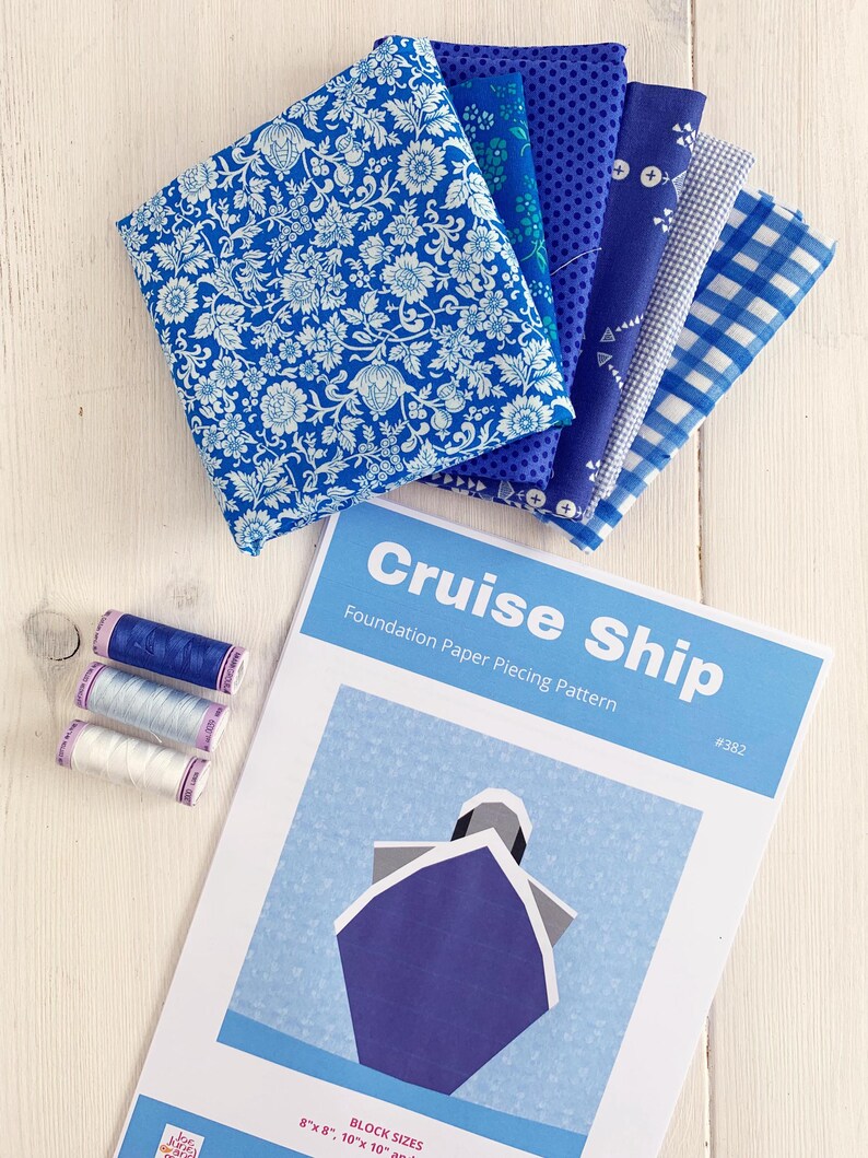 Cruise Ship Quilt Block Pattern: Foundation Paper Piecing (PDF Download ...