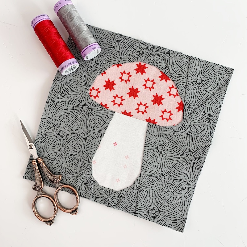 Patchwork Mushroom Quilt - Etsy