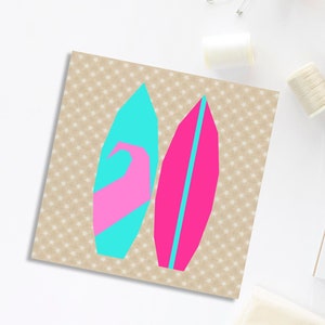 Surfboards Quilt Block Pattern: Beach Theme (PDF Pattern) - Etsy