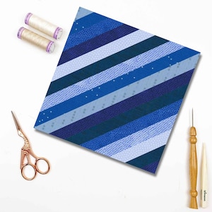 Diagonal Stripes 8 Sizes, Quilt Block Pattern, Foundation Paper Piecing ...