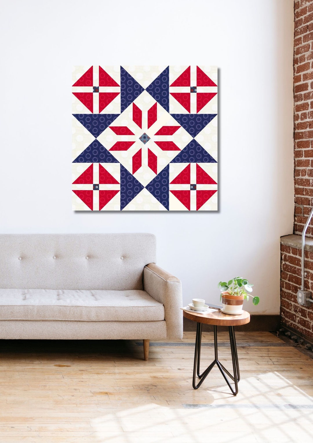 Liberty Starburst Quilt Block Pattern, Star Quilt Block Pattern PDF ...