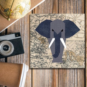 Elephant Quilt Block Pattern, 3 Sizes PDF Pattern Instant Download ...
