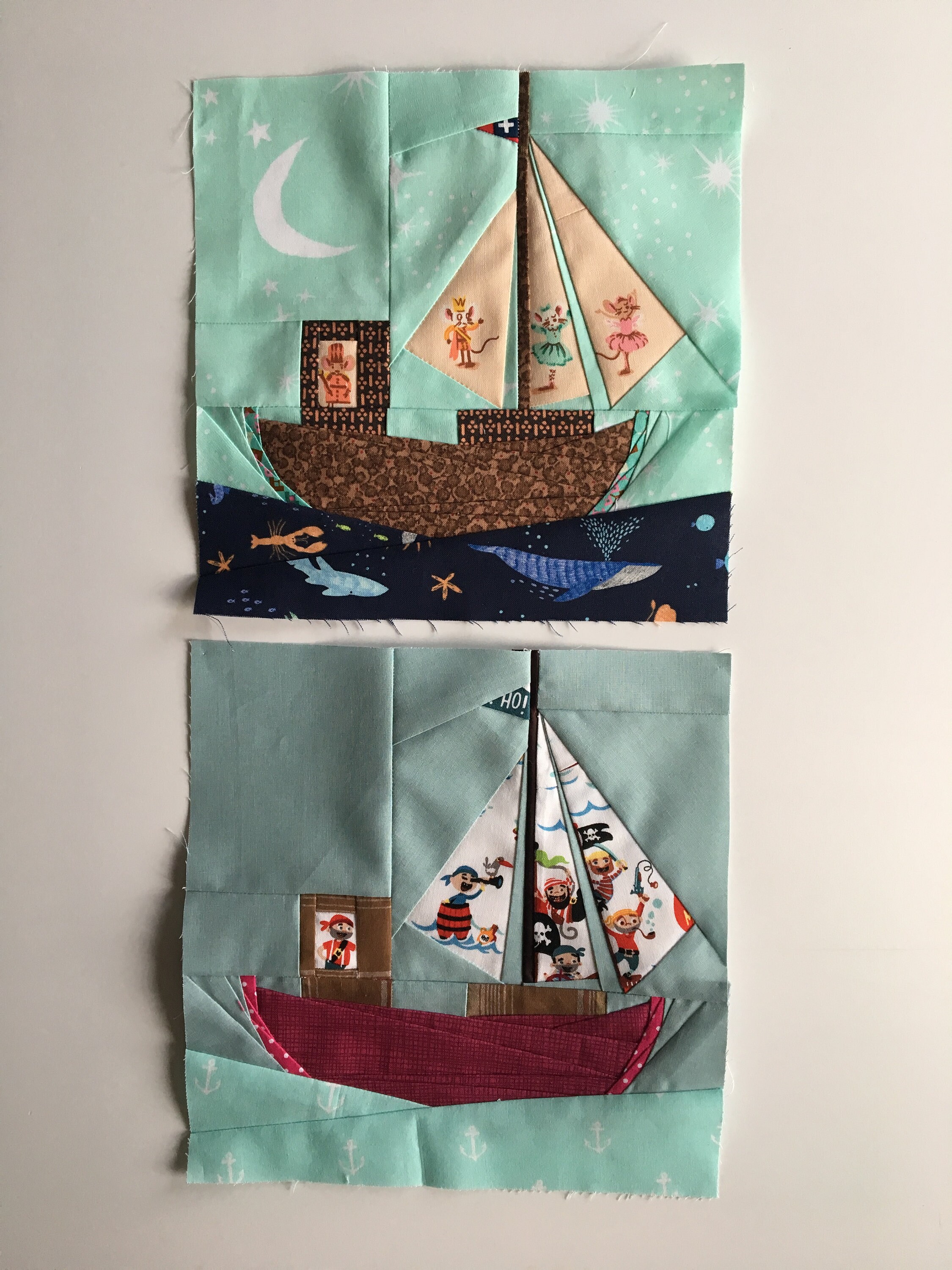 Boat Quilt Block Pattern PDF instant download Nautical | Etsy