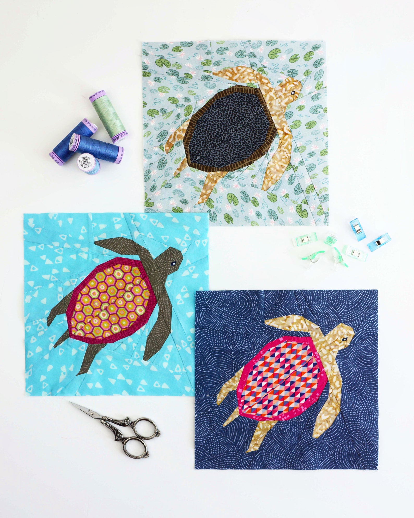 Turtle Quilt Block Pattern PDF Instant Download Patchwork - Etsy