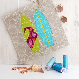 Surfboards Quilt Block Pattern: Beach Theme (PDF Pattern) - Etsy
