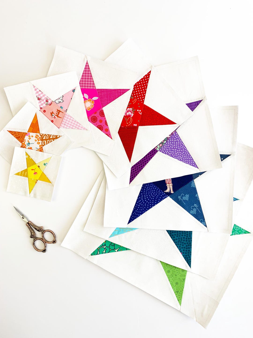 5 Point Star, 9 Sizes PDF Instant Download, Classic Star FPP Pattern - Etsy