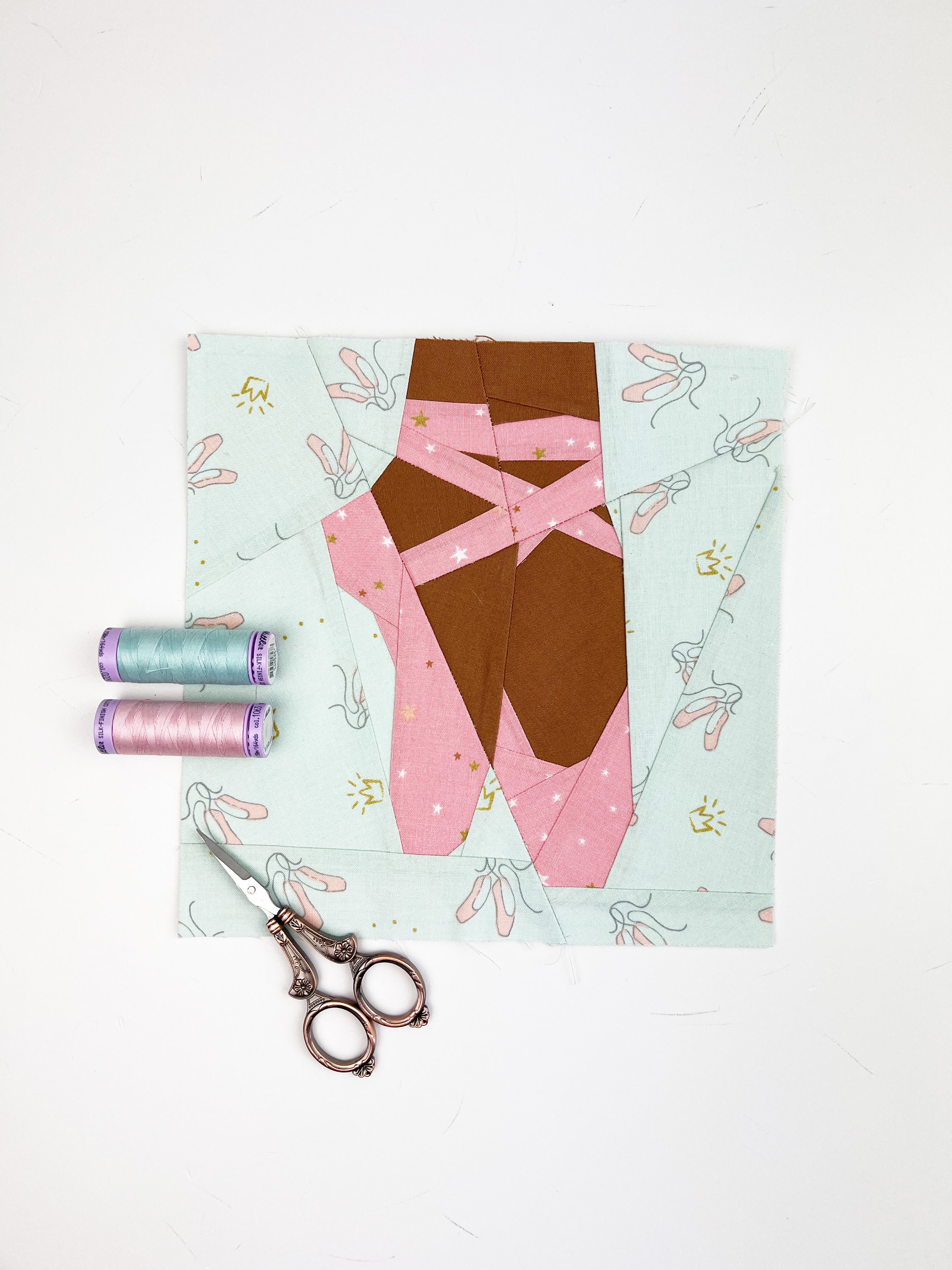 Ballet Slippers Quilt Block Pattern Ballet Shoes Pattern PDF - Etsy