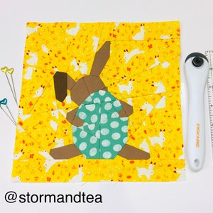 Bunny With Egg Quilt Block Pattern, Bunny Pattern, PDF Instant Download ...