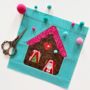 Gingerbread House Quilt Block, 5 Sizes PDF Instant Download, FPP ...