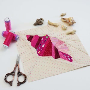 Seashell Quilt Block Pattern, PDF Pattern Instant Download, Seashell ...