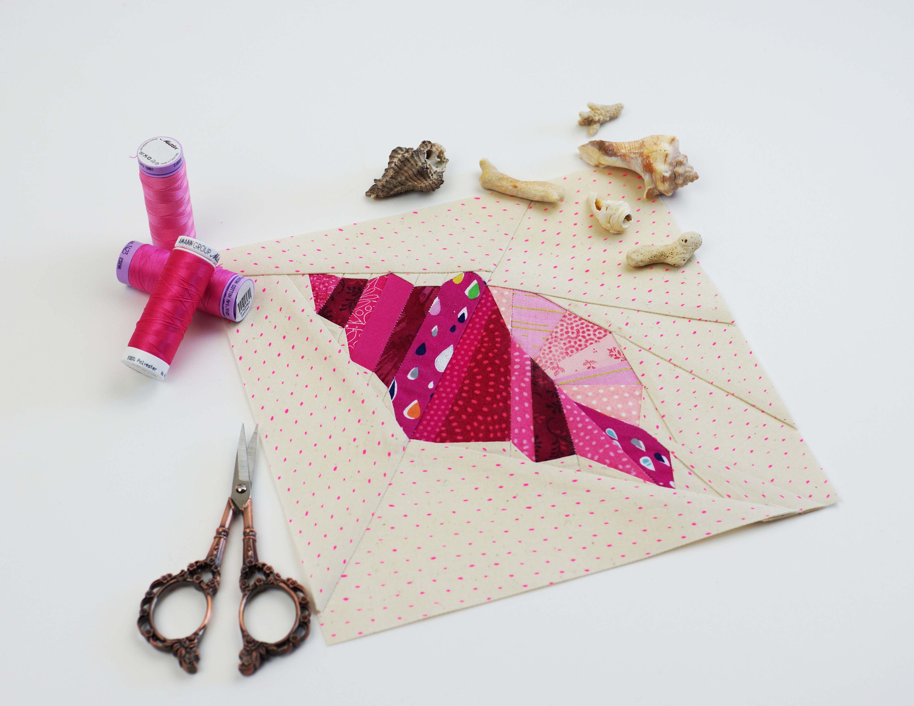 Seashell Quilt Block Pattern PDF Pattern Instant Download | Etsy Australia