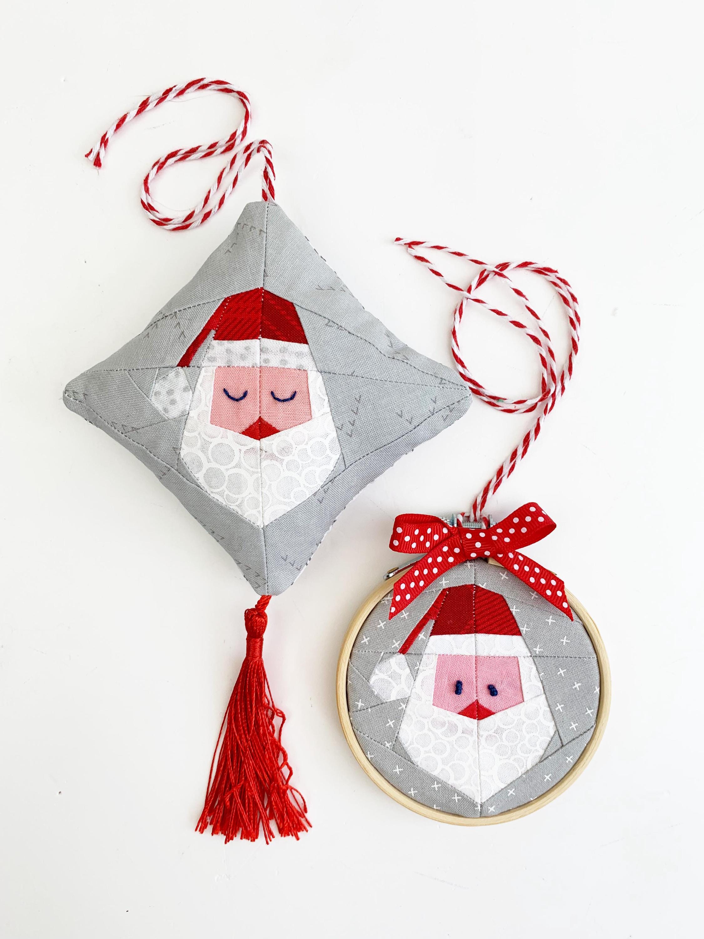 Santa Quilt Block, 5 Sizes PDF Instant Download, Foundation Paper ...