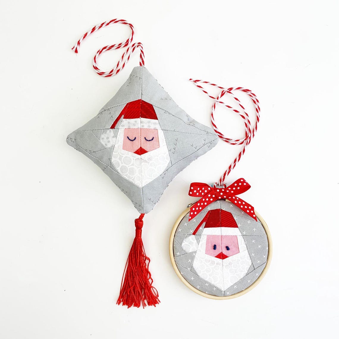 Santa Quilt Block, 5 Sizes PDF Instant Download, Foundation Paper ...