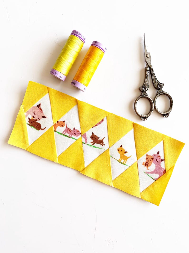 Diamond Border Quilt Block Pattern: FPP Patchwork, 12 Sizes (PDF ...