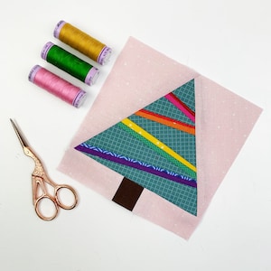Christmas Tree Quilt Block Pattern Bundle: 5 FPP Designs (PDF Download ...