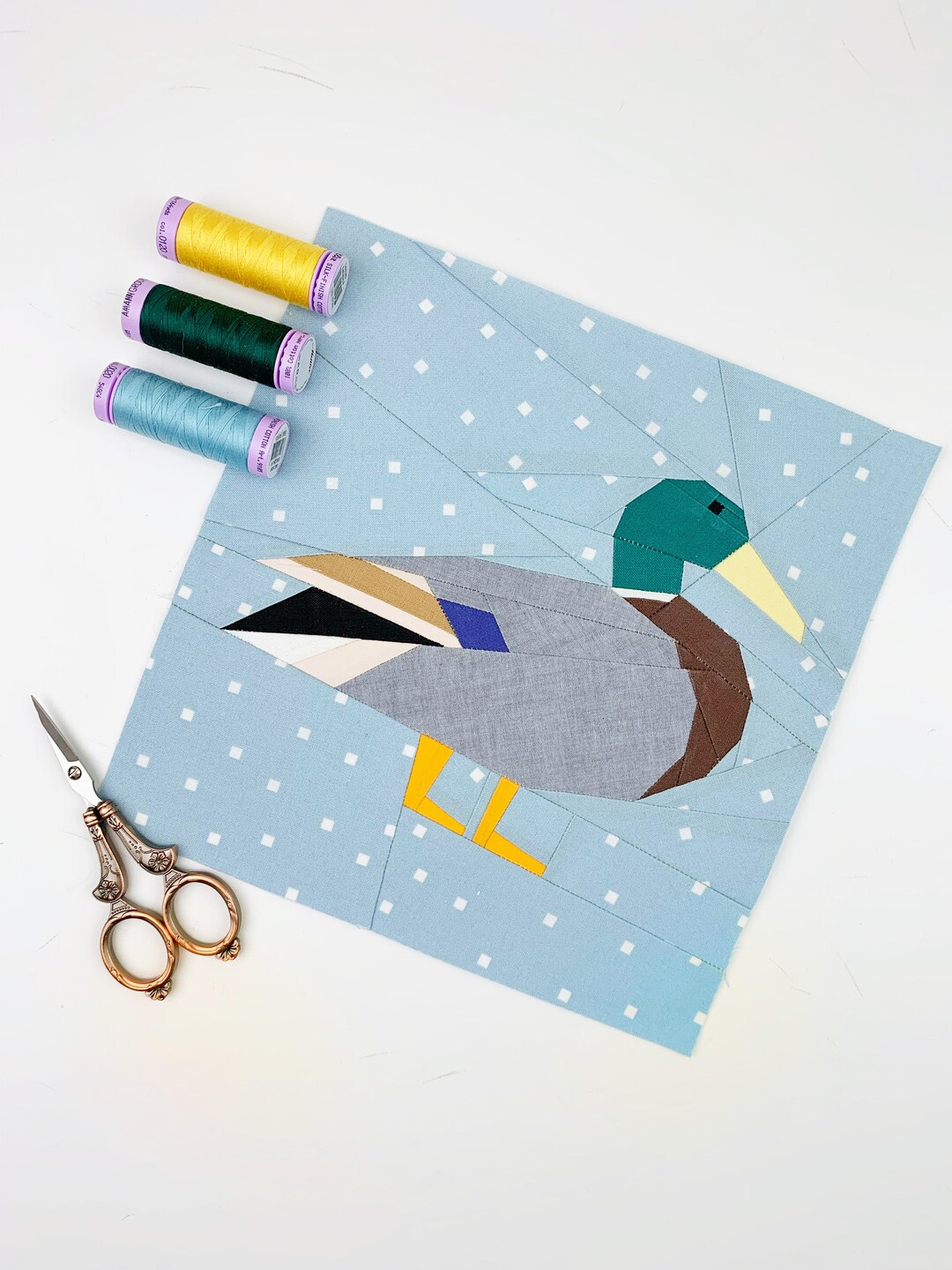 Mallard Duck Quilt Block Pattern: Foundation Paper Piecing (PDF ...