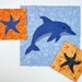 Dolphin Quilt Block Pattern PDF Instant Download Nautical - Etsy Canada