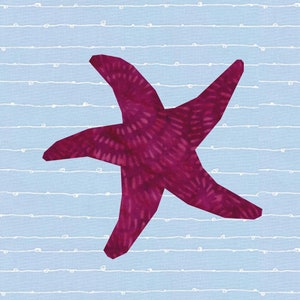 Starfish Quilt Block Pattern: Nautical Foundation Paper Piecing (PDF ...