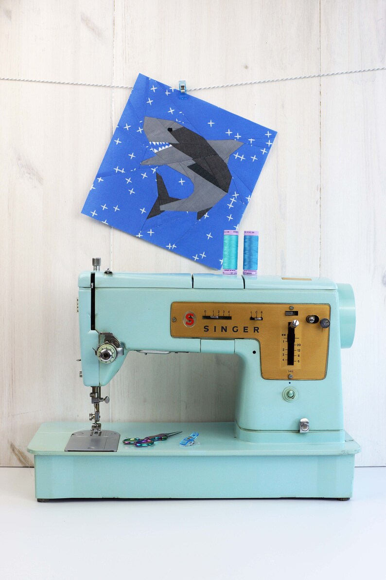 Shark Quilt Block Pattern PDF Instant Download Nursery | Etsy Canada