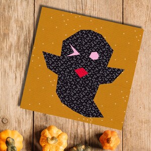 Ghost Quilt Block Pattern, 5 Sizes PDF Instant Download, Halloween ...