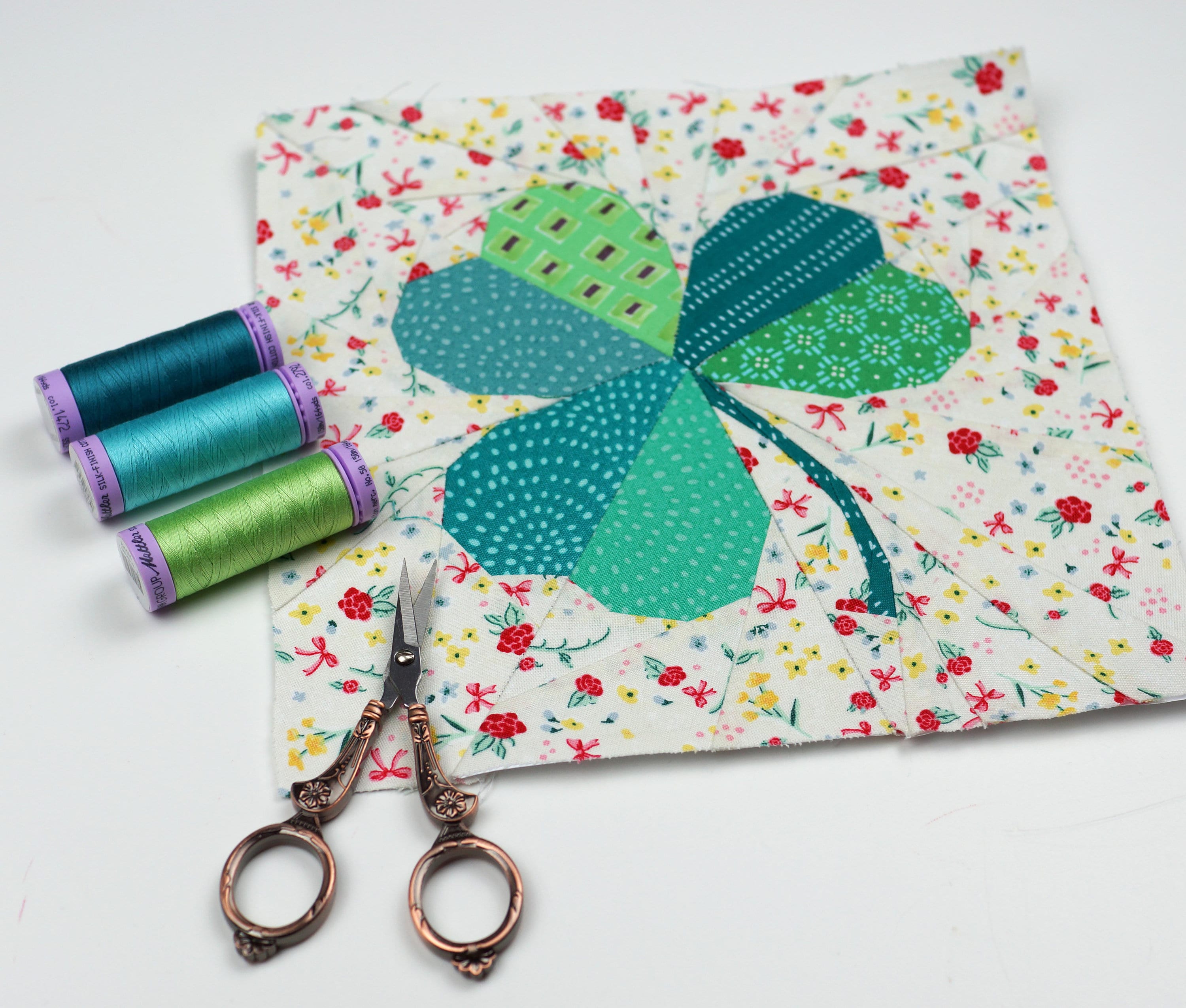 Shamrock Quilt Block Pattern Shamrock Pattern PDF Instant | Etsy