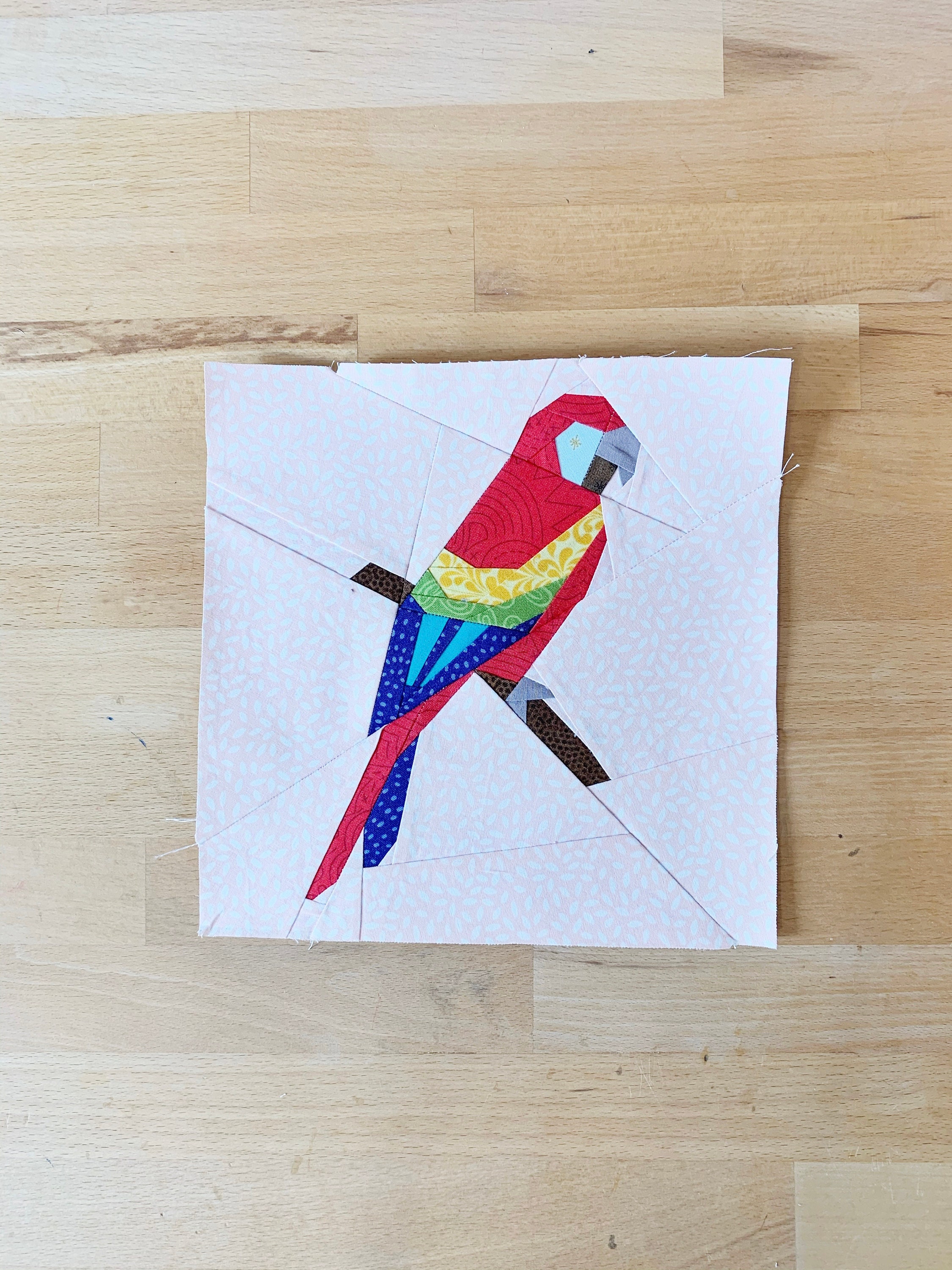 Parrot Quilt Block Pattern Bird Pattern PDF Instant - Etsy