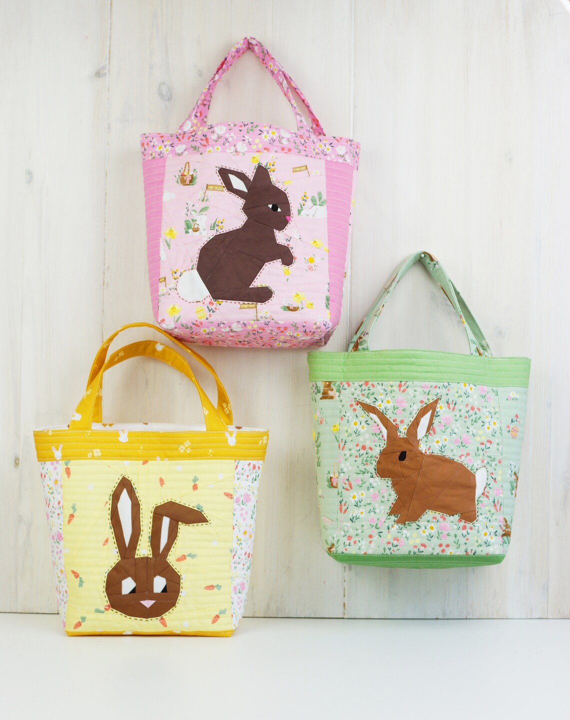 Bunny Paper Piecing Pattern PDF Easter Bunny foundation - Etsy