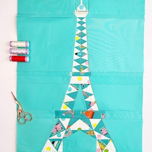 Eiffel Tower Quilt Block Pattern: Parisian Style FPP (PDF Download) - Etsy