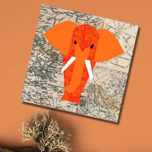 Elephant Quilt Block Pattern, 3 Sizes PDF Pattern Instant Download ...