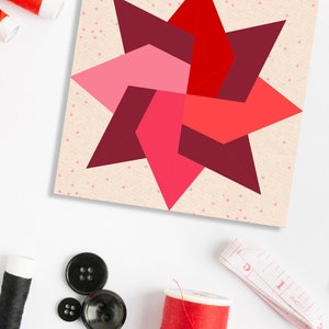 8-point-tangled Star, 6 Sizes PDF Instant Download, Foundation Paper ...