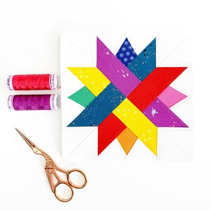 3 Star Pattern Bundle, 5 Sizes Each PDF Instant Download, Foundation ...