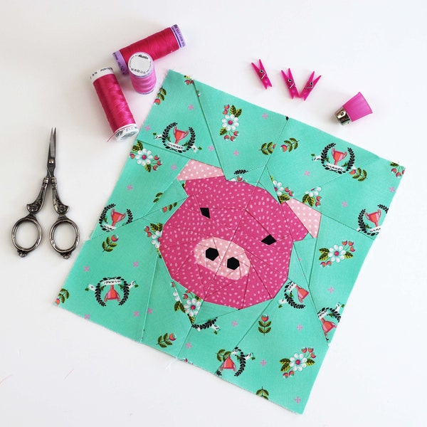 Pig Quilt Pattern - Etsy