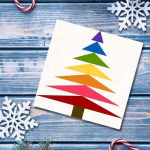 Flying Geese Tree, 5 Sizes PDF Instant Download, Foundation Paper ...